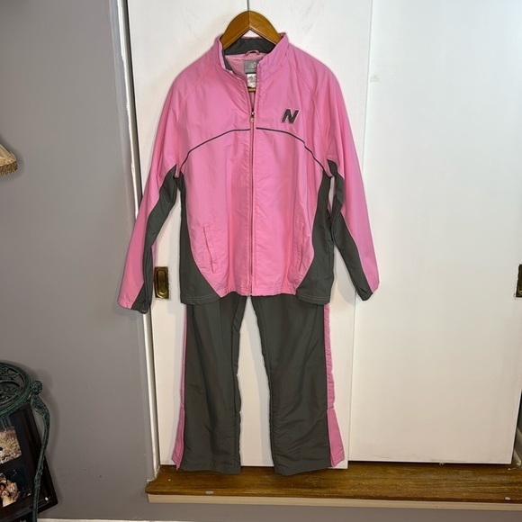 New Balance | Pants & Jumpsuits | New Balance L Nylon Track Suit Pink ...